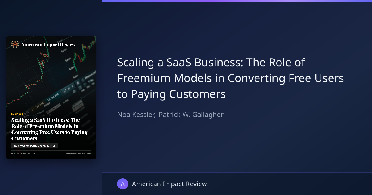 Scaling a SaaS Business: The Role of Freemium Models in Converting Free ...